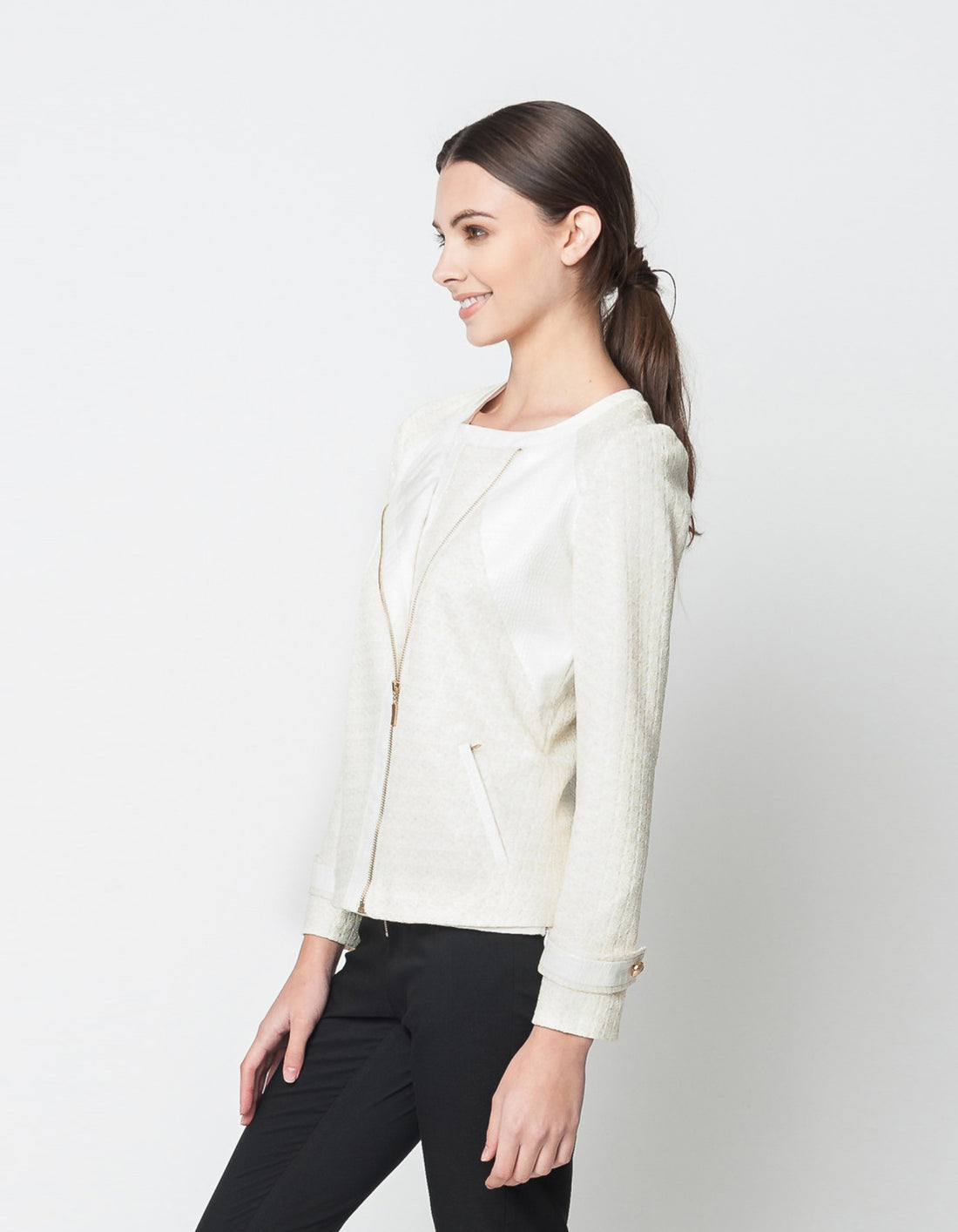 Texture White Gold Jacket – EDITE MODE